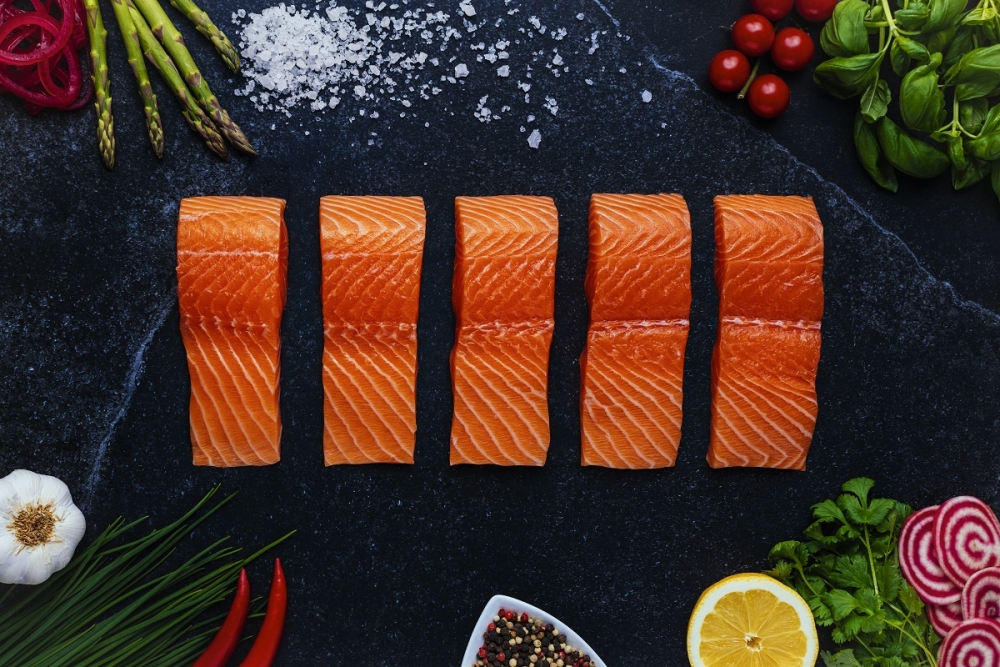 Laks porsjon u/skinn. 4,54 kg | Finvik Gård